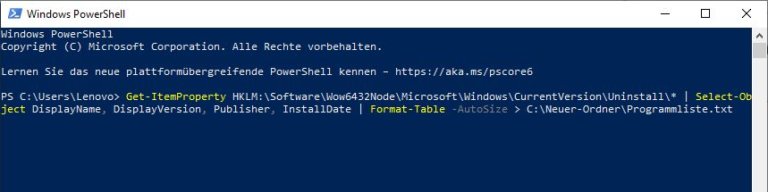 How to List All Programs Under Windows