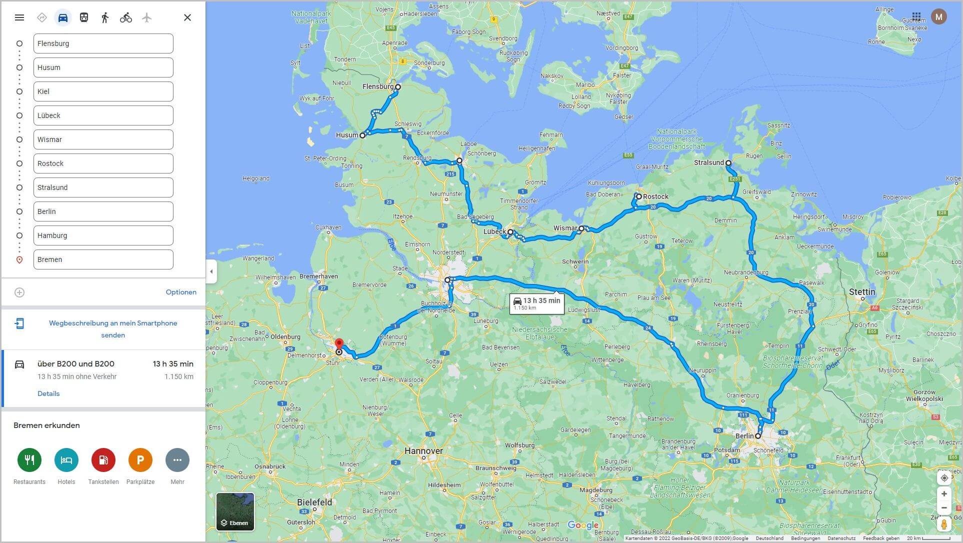 Über 10 Ziele in Google Maps anzeigen – so geht’s | Engelmann Software