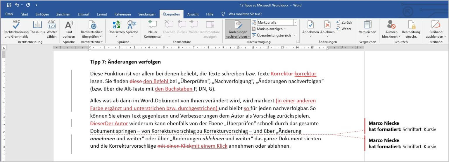 11 Microsoft Word Tipps – Für Anfänger & Profis